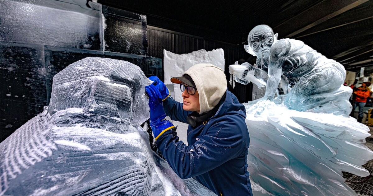 Titanic en Pulp Fiction van ijs: kunstenaars uit de hele wereld aan de ...