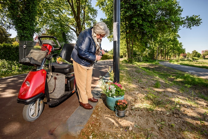 Bloemen, vazen en potten: iemand plundert het monument voor overleden ...