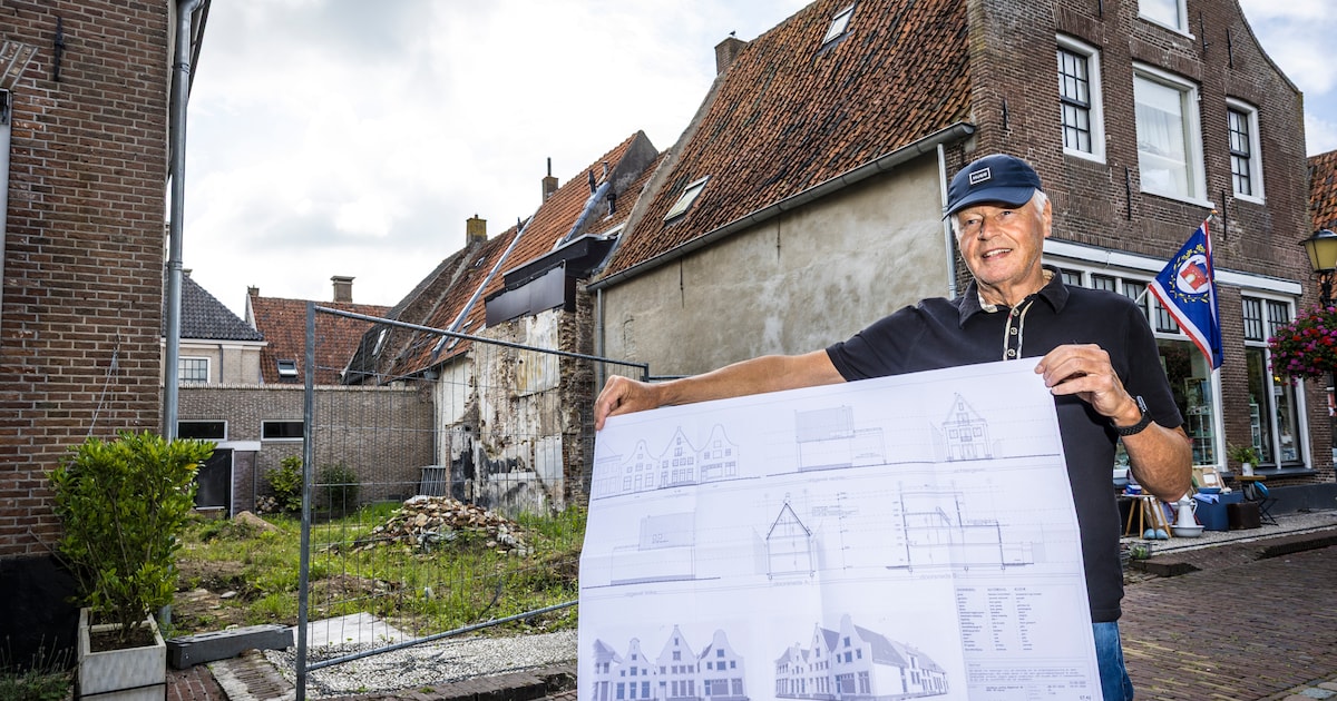 Dit gapende gat in Elburg was Gerrit een doorn in het oog, dus kocht ...