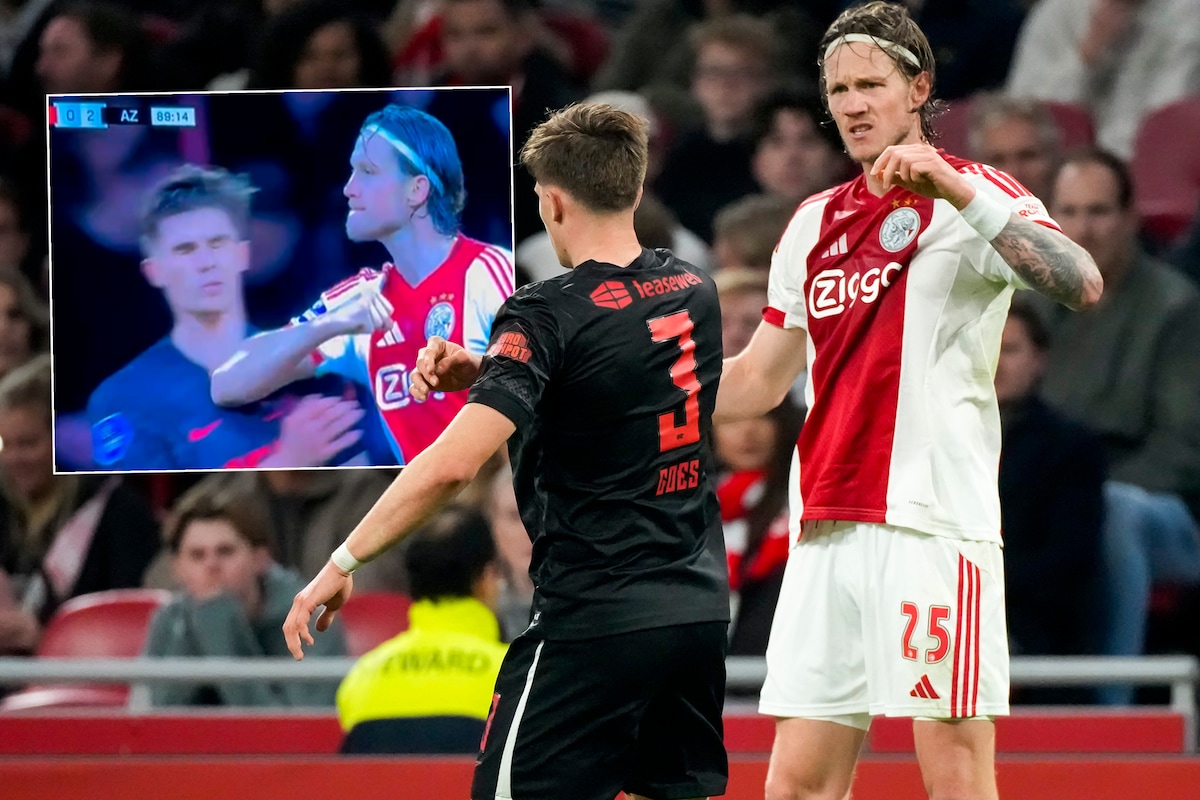 Wout Weghorst deelt elleboogstoot uit aan Wouter Goes: ‘Hij zoekt mijn elleboog op, slim gedaan ...