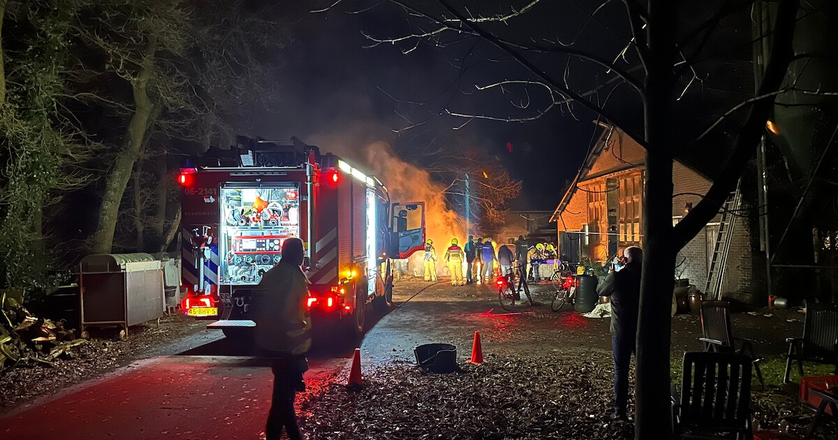 Brand bij veeschuur in Putten snel onder controle | 112 nieuws Putten ...