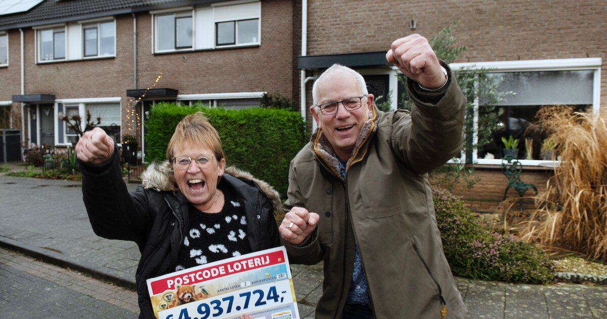 Hans en Annelies zijn de grootste winnaars van de PostcodeKanjer: dit is wat 4,9 miljoen euro ...