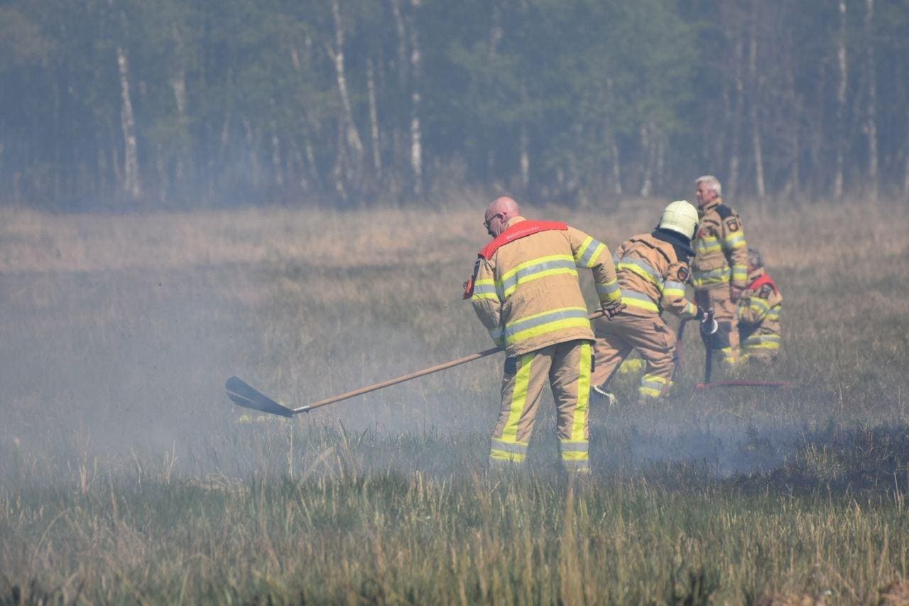 Natuurbrand in Ossenzijl: blussen gaat nog uren duren | Foto | destentor.nl