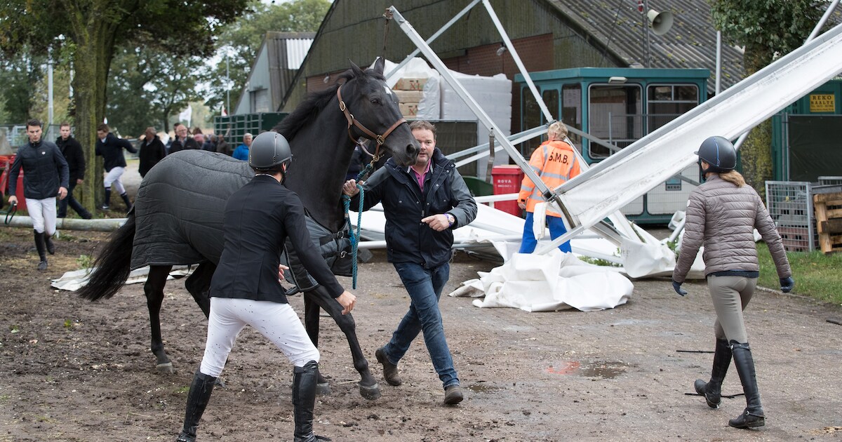 Chaos en paniek nadat tent instort bij CSI Salland | Home | De Stentor.nl