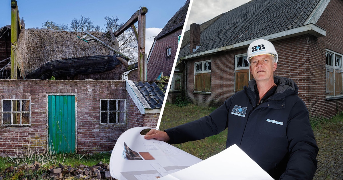 Deze boerderij ontsiert al jaren de entree van Staphorst (maar er lijkt verandering in te komen ...