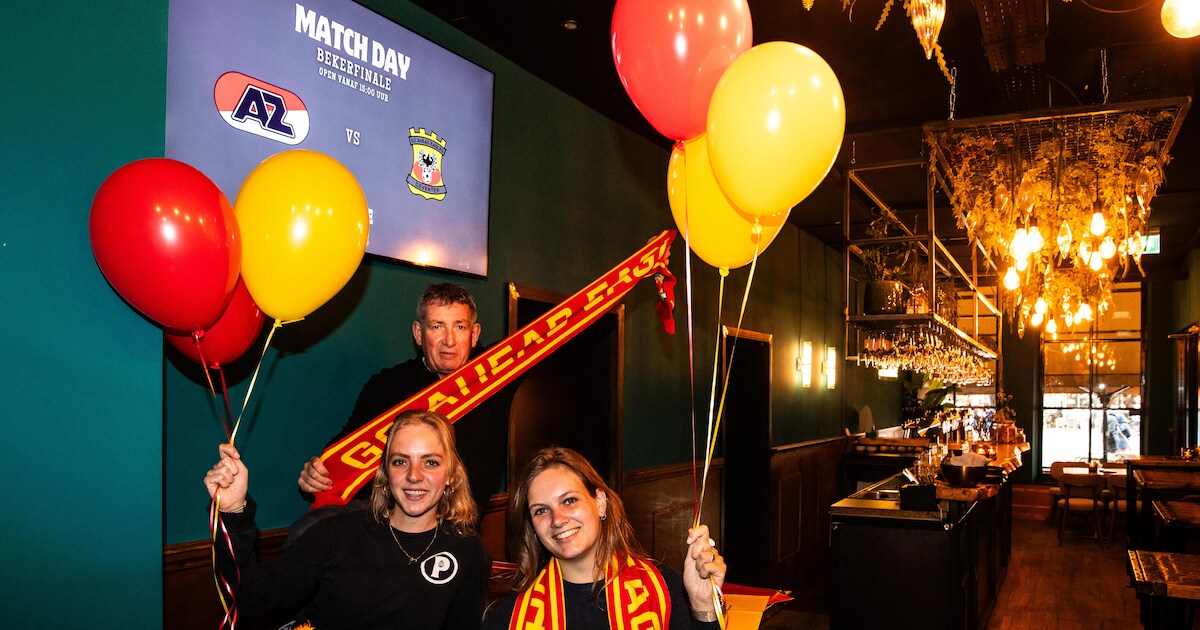 Hier kijk je in het centrum van Deventer naar de bekerfinale: ‘Fusten ...