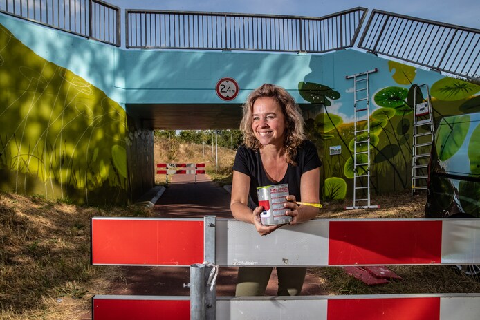 Kunstenares Margot tovert ‘saaie tunnel’ in Twello om tot ...