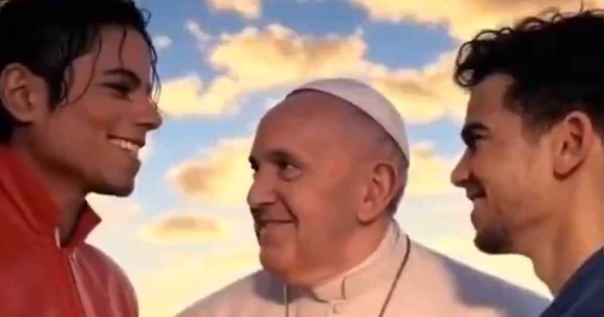 ‘Levensechte’ AI-video van paus Franciscus met Michael Jackson in ‘de ...