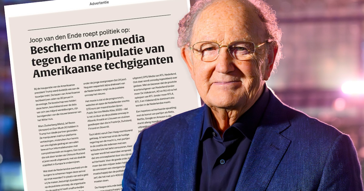 Stelling | Joop van den Ende heeft gelijk: bescherm onze media tegen ...