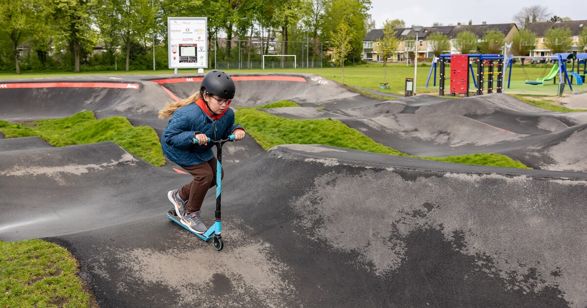 Pumptrackbaan Hasselt is open, tot vreugde van Anne (9): ‘Ik houd van ...
