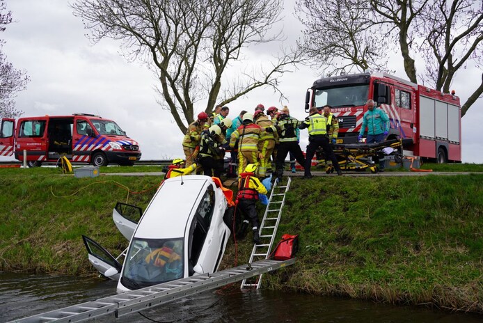 Ongeluk met drie auto’s in Blokzijl: man die met voertuig in water ...
