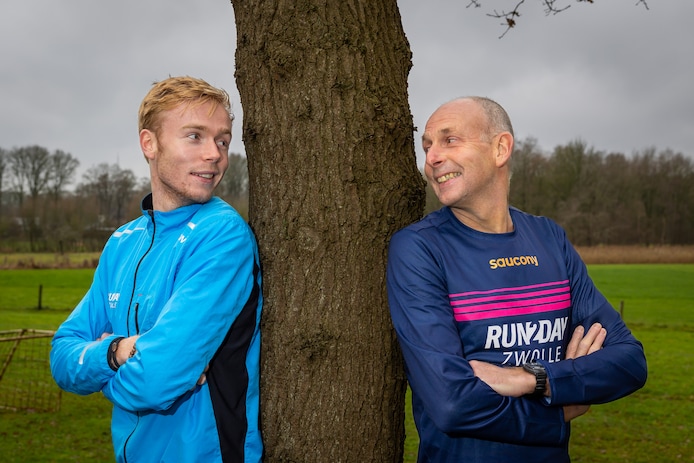 Vader en zoon Poppe even herenigd bij Wijthemerplasloop, en dan vliegt ...