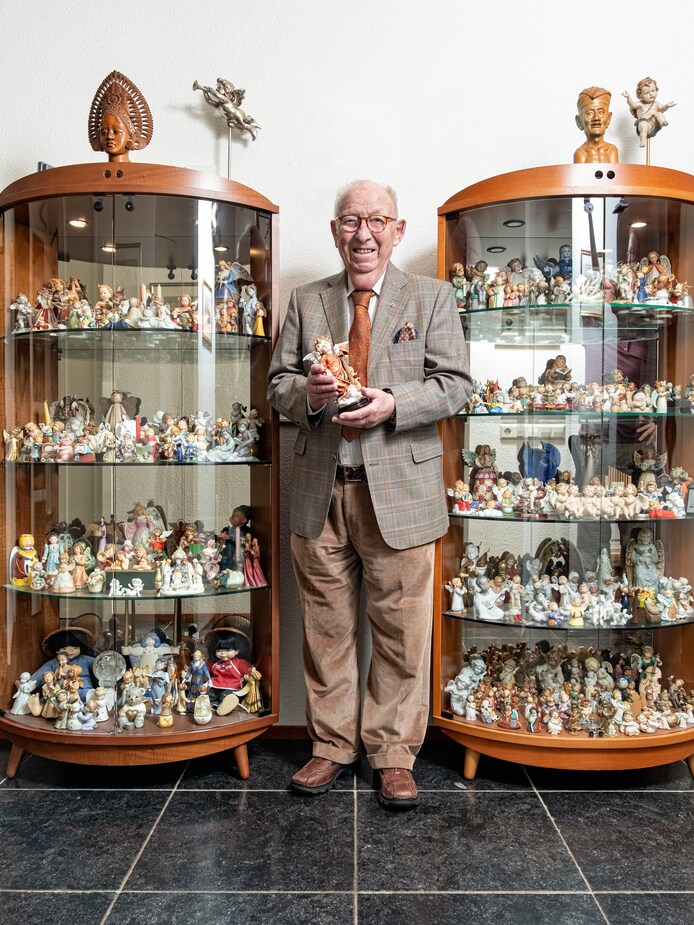 Johan Engel (92) verzamelde 350 engelen, maar zijn vrouw is zijn ...