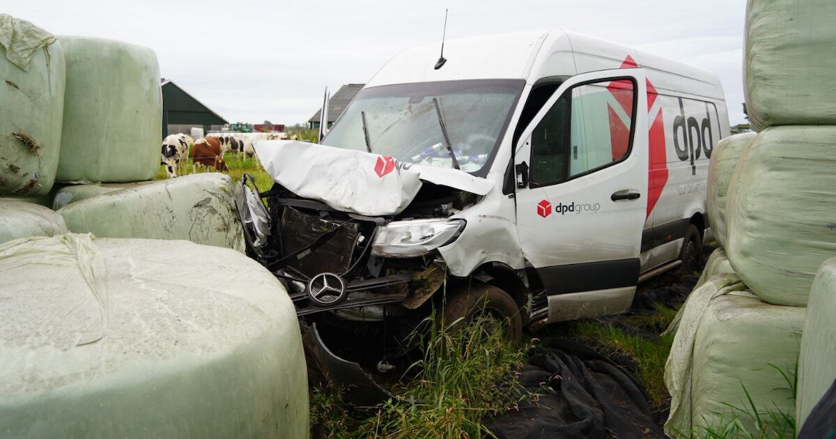 Chauffeur crasht DPD-busje bij Zwartsluis en wordt ontslagen: ‘Het ...