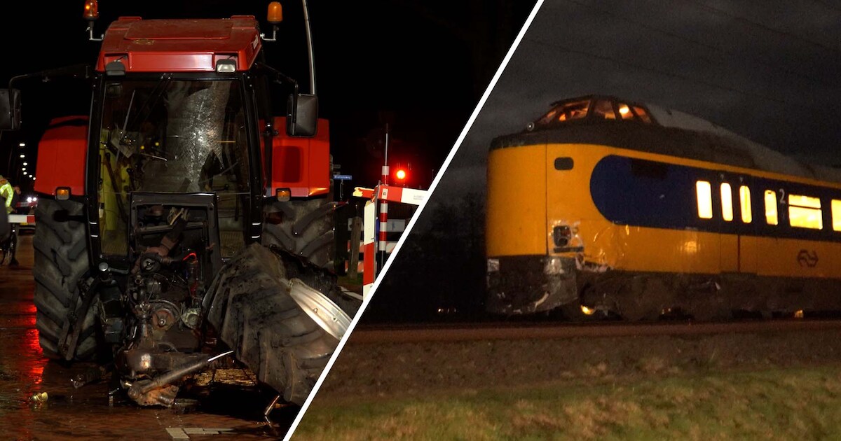 Half miljoen schade door botsing trekker en trein Staphorst, familie 17 ...