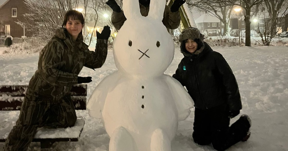Nijntje verkozen tot mooiste sneeuwpop uit de regio: ‘Prachtig, zo ...