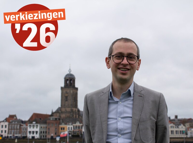Thomas van der Meer is lijsttrekker van Volt in Deventer ...