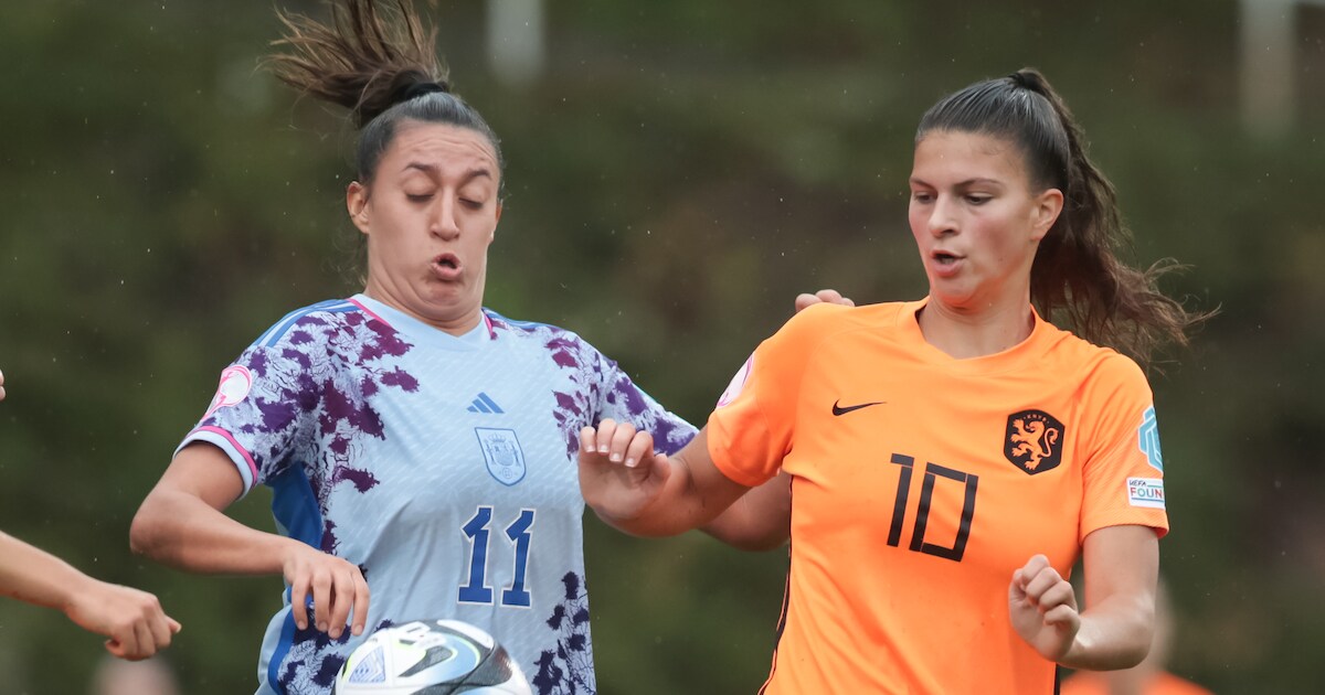 EK-finale is niet weggelegd voor Danique Noordman en Oranje O19, Spanje ...