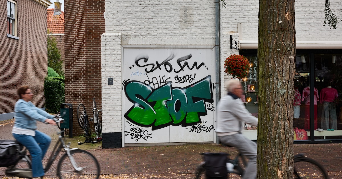 Op allerlei plekken in Lochem zie je deze graffiti: van wie komt toch ...