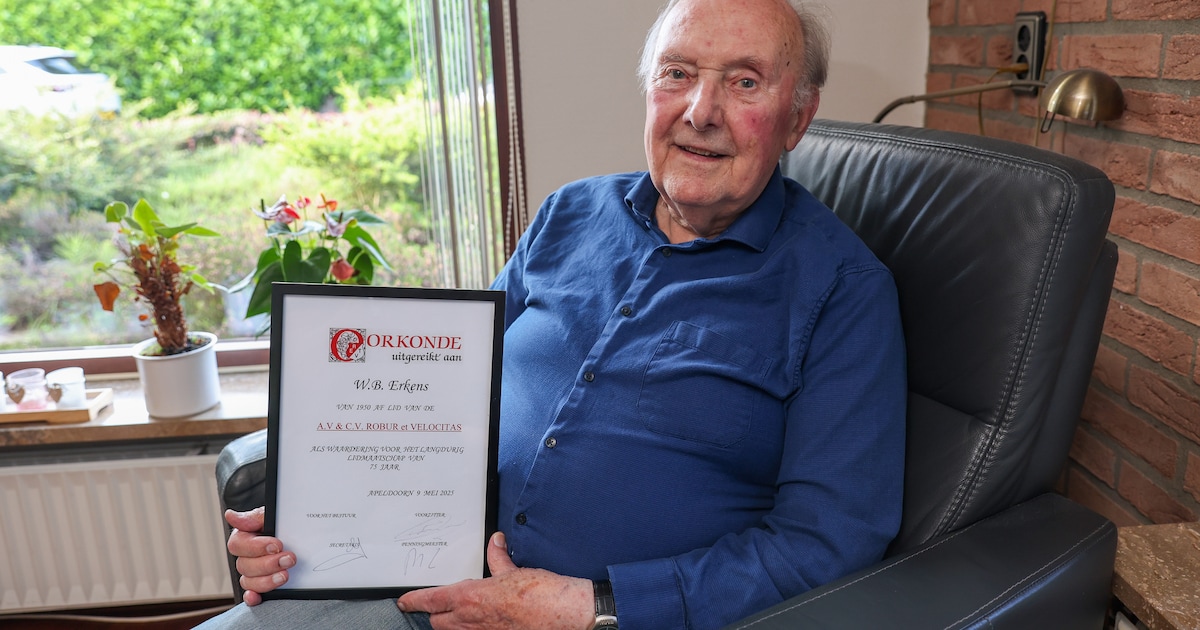 Wim Erkens (91) al driekwart eeuw verknocht aan Robur et Velocitas ...