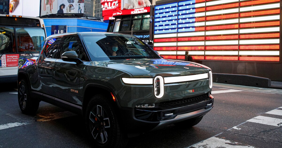 Mix van Tesla en Range Rover: dit is het spraakmakende automerk Rivian ...