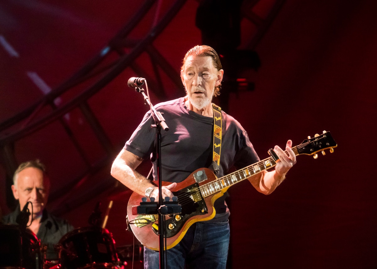 Zanger Chris Rea, bekend van hits als Driving home for Christmas ...