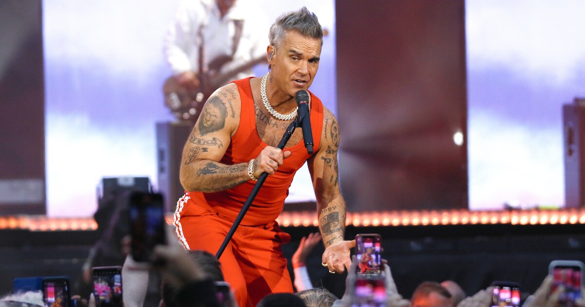 Robbie Williams doet in Arena wat Justin Timberlake naliet ...