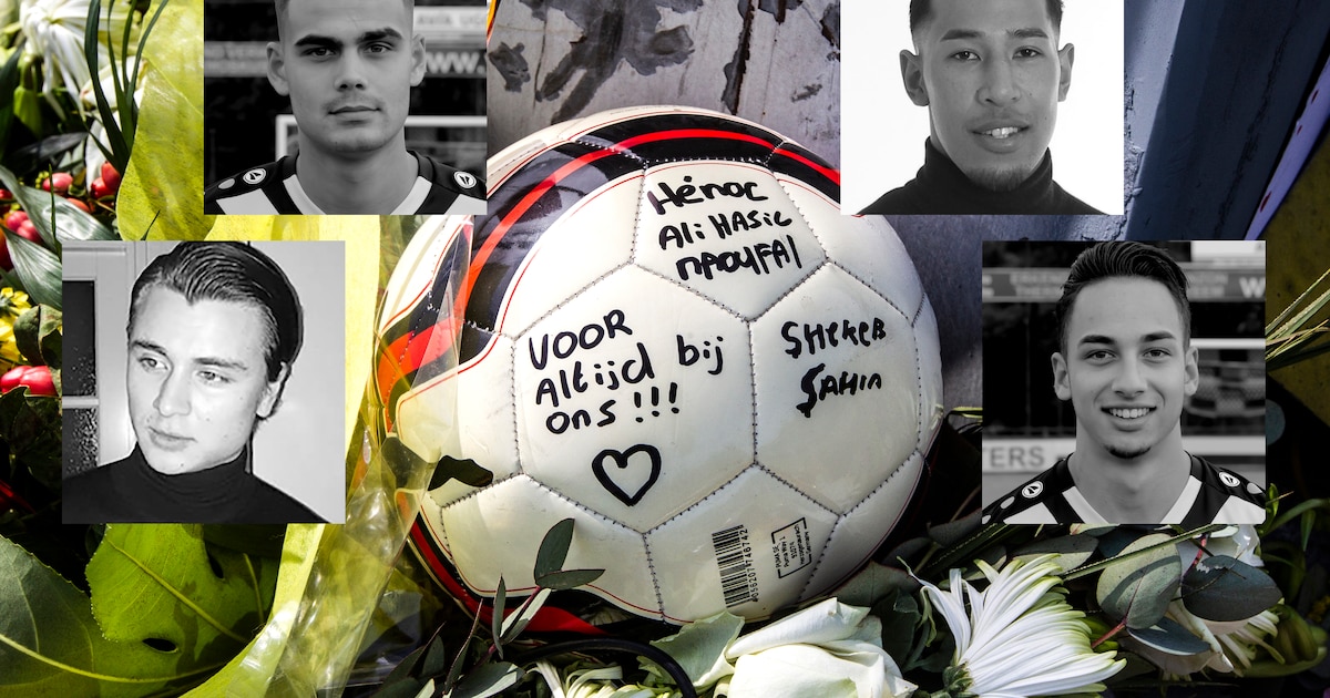 Hoe we met een portret de vier omgekomen voetbalvrienden een laatst eer ...