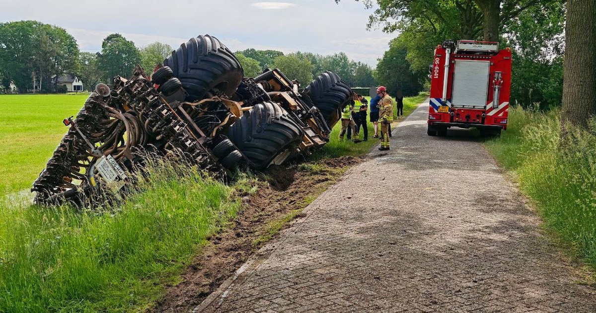 Trekker belandt in sloot langs Pluimersdijk in Halle | Regio | De ...