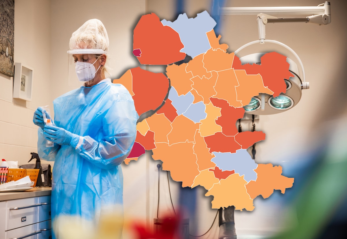 KAART | Putten sluit aan bij Urk, meer ‘grijze’ gemeenten in deze regio ...