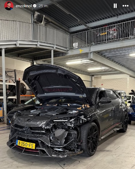 Enzo Knols vriendin Myron Koops krijgt auto-ongeluk tijdens laat ritje ...