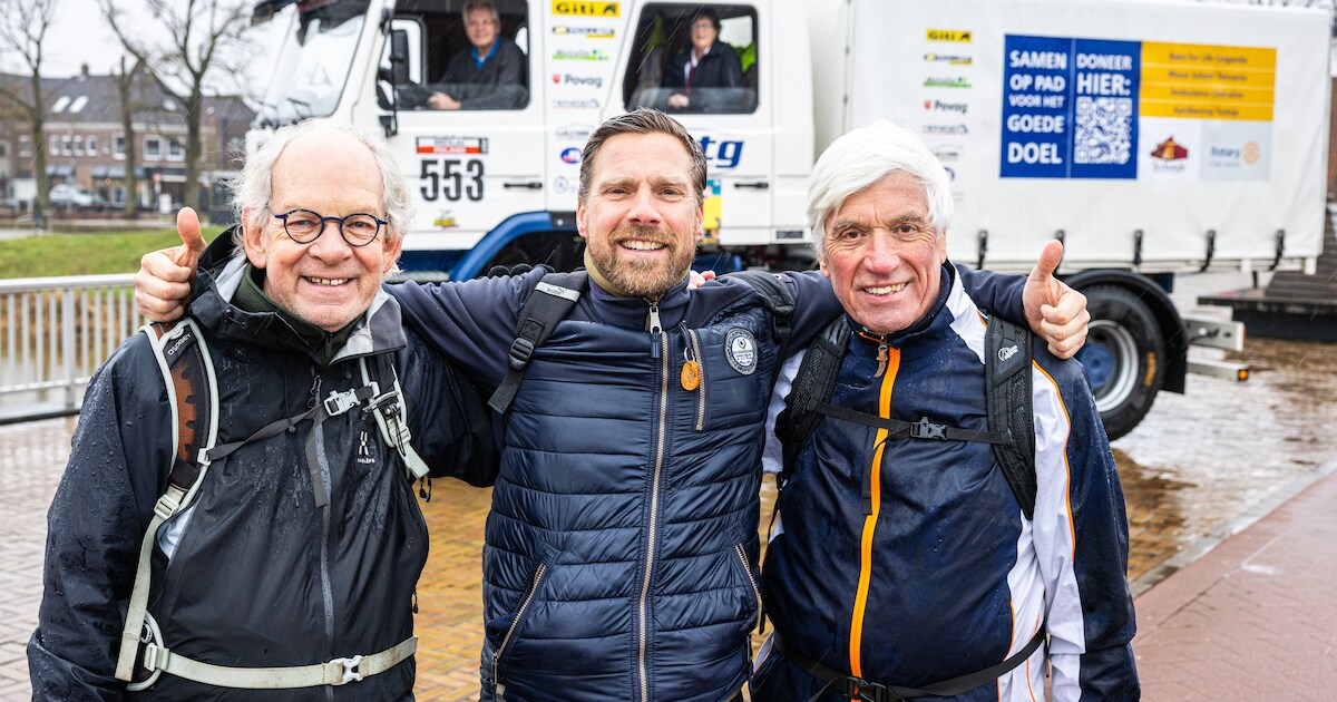 Pim, Jules en Jos lopen voor Rotary Voorst het Pieterpad in een maand ...