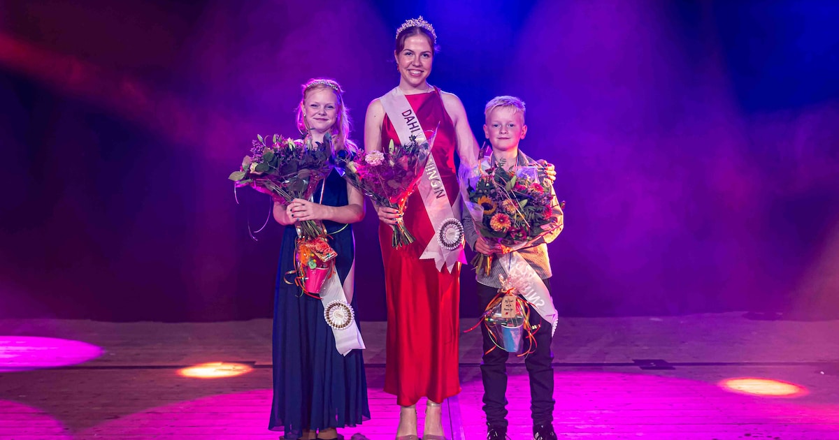 Emma (10) en Daan (9) zijn de Dahliaprinses en -prins van 2024 ...