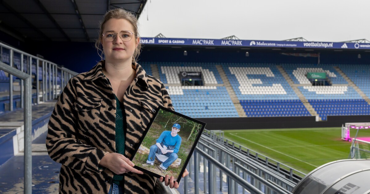 Als Tim (20) overlijdt, wordt het stadion dé plek voor zus Vera ...