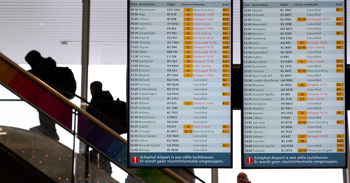 EUclaim: honderden claims binnen over annuleringen Schiphol door winterweer | Arnhem | De Stentor.nl
