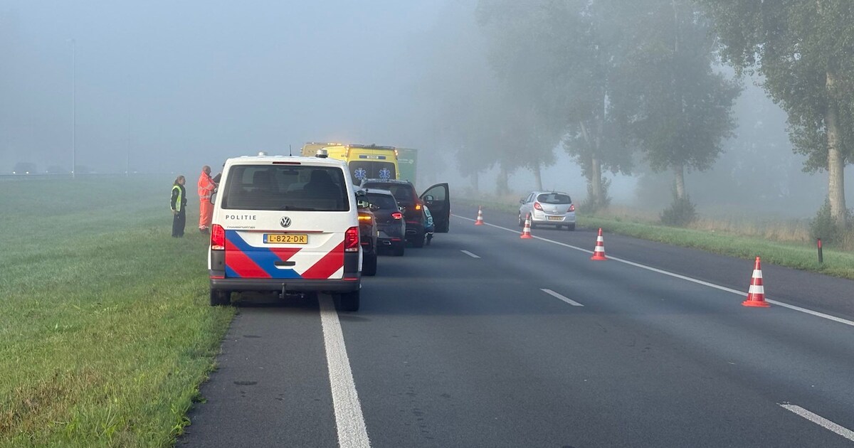 Twee personen gewond bij botsing op A6 in Lelystad | Regio | De Stentor.nl