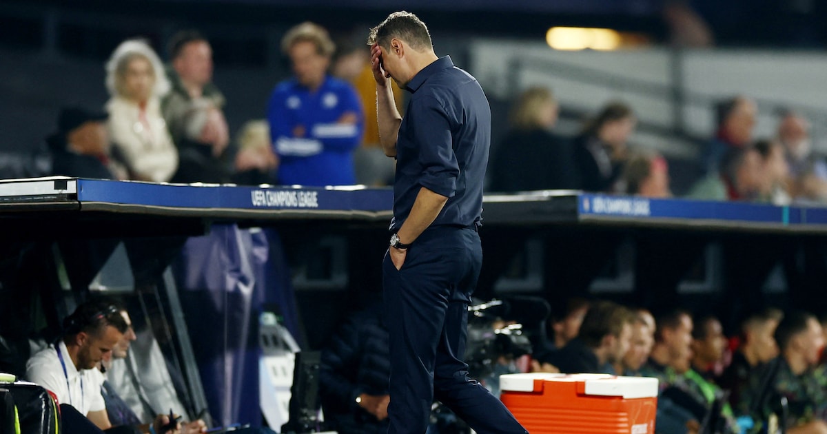 Brian Priske na afgang Feyenoord in de Kuip: ‘Geschokt? Nou, wel ...