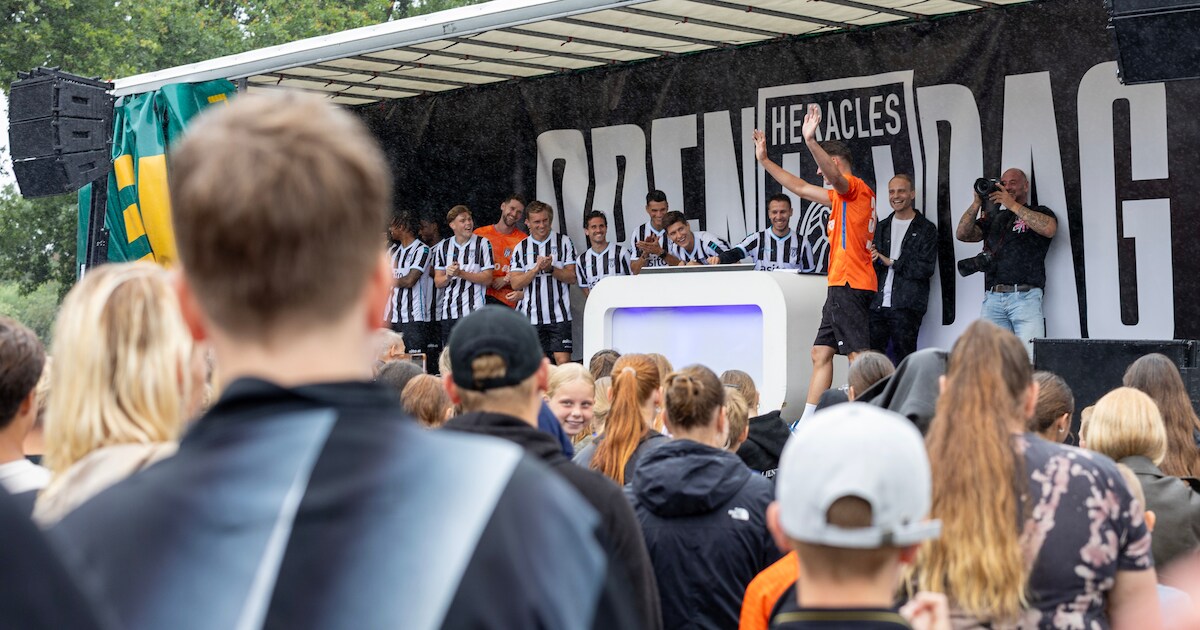 Regen houdt echte fans niet tegen bij open dag Heracles | Almelo | De Stentor.nl