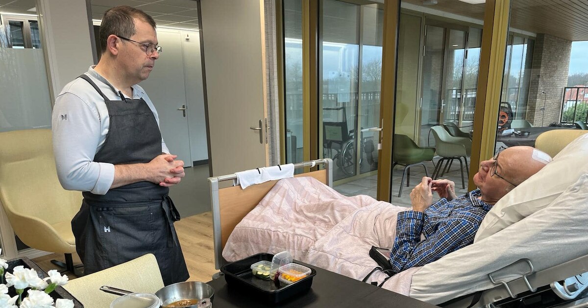 Sterren­chef Michel vervult laatste wens Luc (70) met zeer speciale ...
