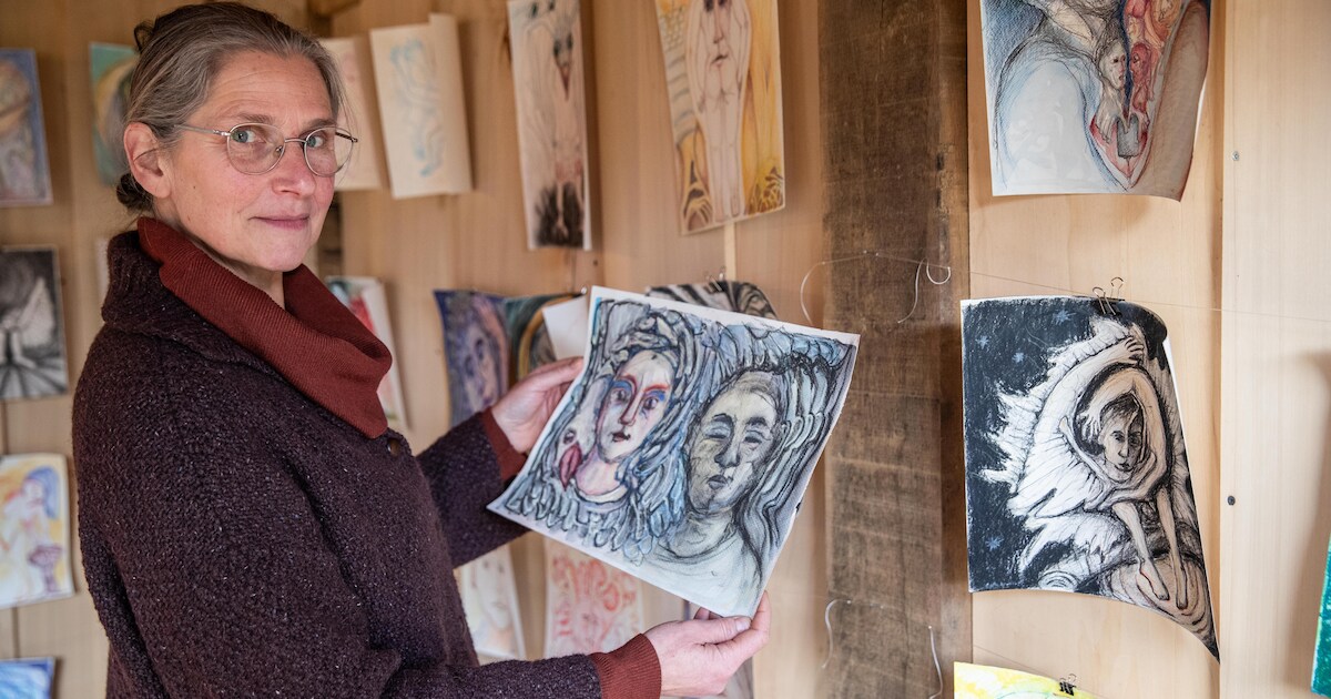 Carla (57) verwerkt verdriet om Bernard met potlood en papier: ‘We ...