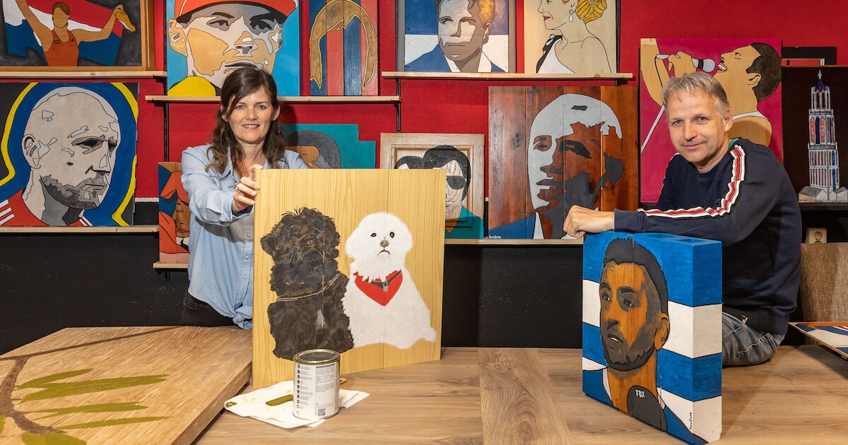 Zwollenaar en vriendin geven gebruikt hout als kunstwerk een tweede ...