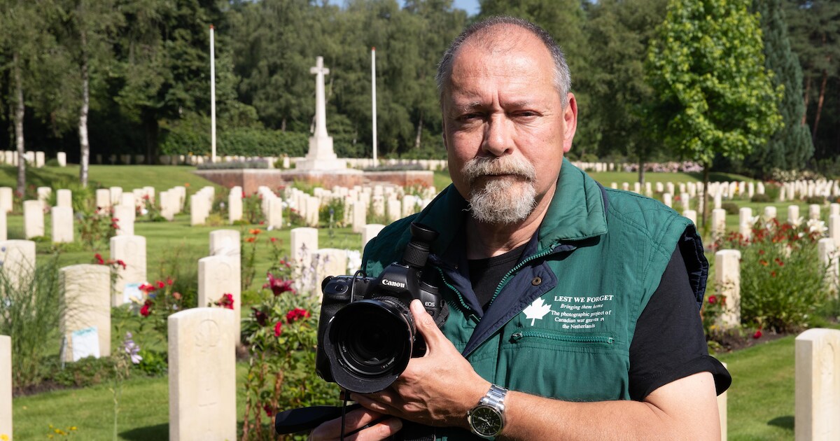 Peter maakt foto’s van oorlogsgraven voor families in Canada, maar geld ...