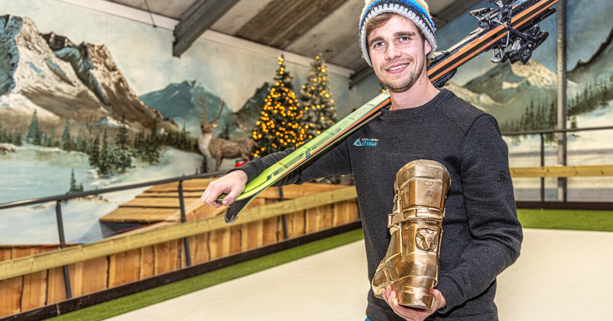 Geen sneeuw, maar wel skiplezier: Skicentrum Leenman in Zwolle wint ...
