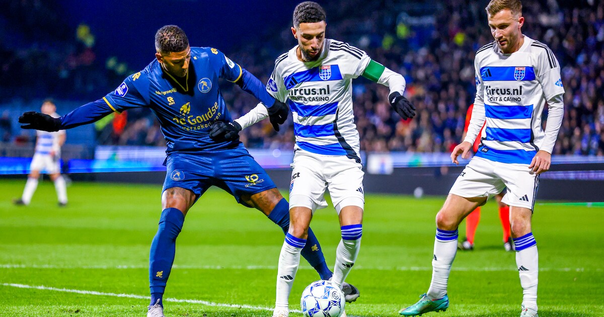 Meespelen Younes Namli bij PEC Zwolle tegen FC Groningen nog ...