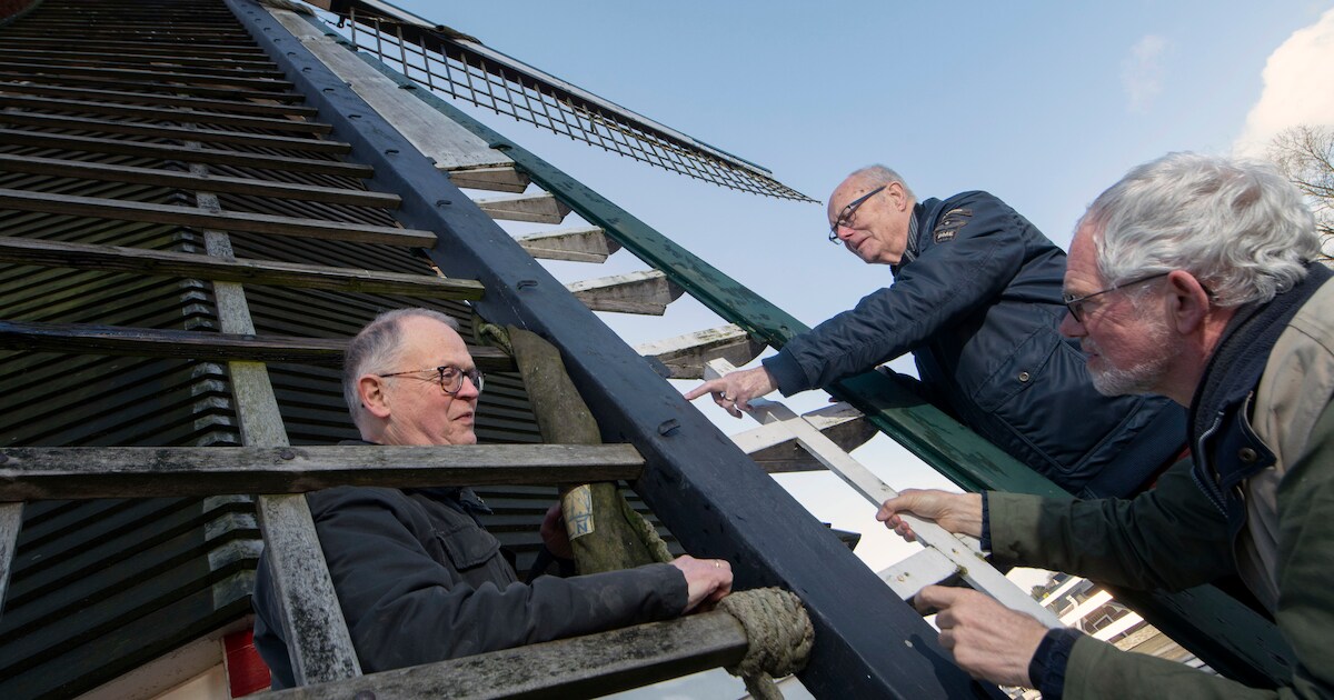 Tientallen molens in Nederland de klos, maar die van Wijhe is er op ...