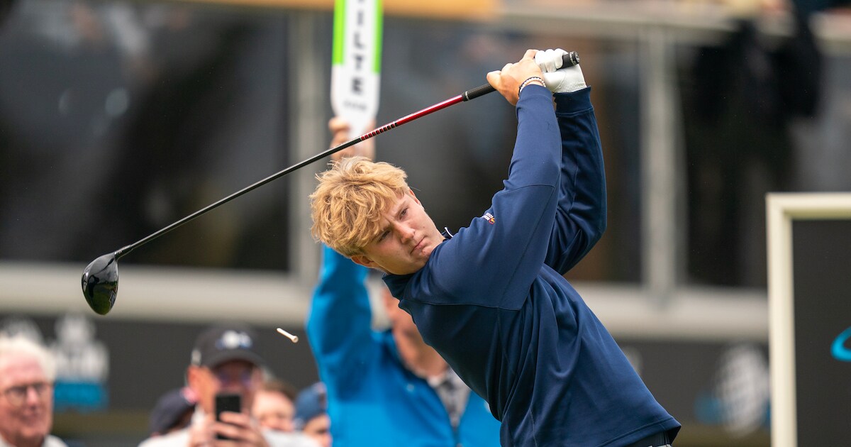 Björn Driessen geniet van debuut bij KLM Open, ook al is hij er stiekem ...