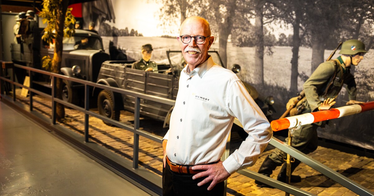 In het Memory Vrijheidsmuseum trilt de grond terwijl de geallieerde ...