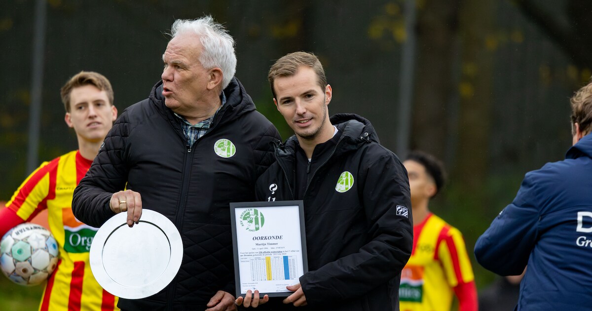 Martijn Timmer (30) haalt bij ASV Dronten bijzondere mijlpaal: ‘Ik denk ...