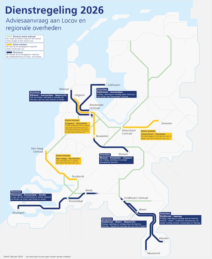 NS heeft mooie plannen voor deze regio: in 2026 kunnen we vroeger ...
