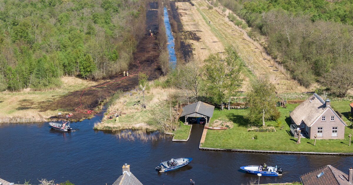 Natuurbrand in Ossenzijl: blussen gaat nog uren duren | Steenwijkerland ...